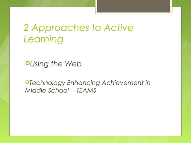 Active learning Power Point | PPT