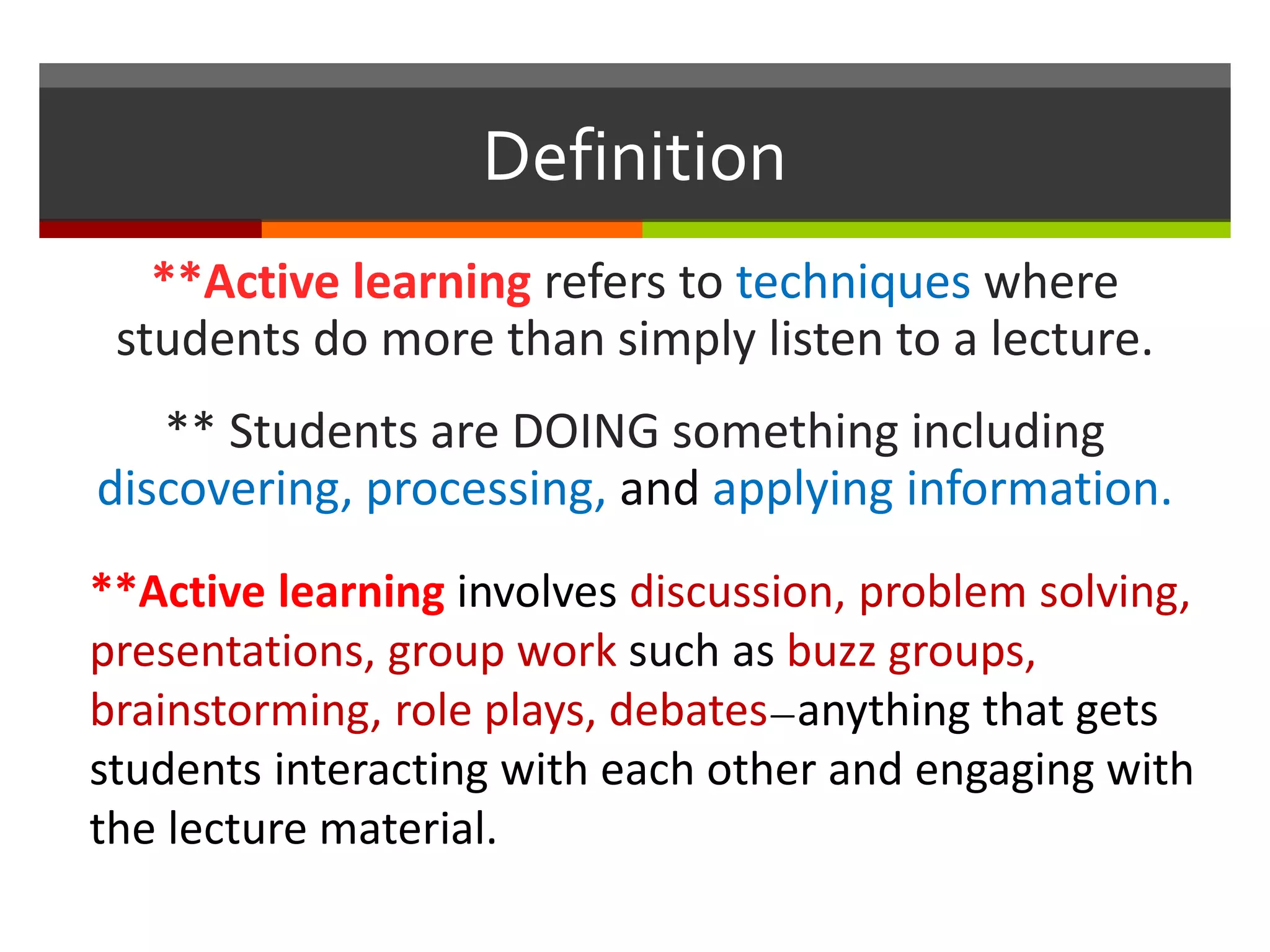 Active learning | PPTX