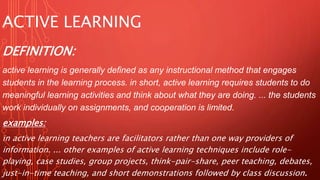 Active learning | PPT