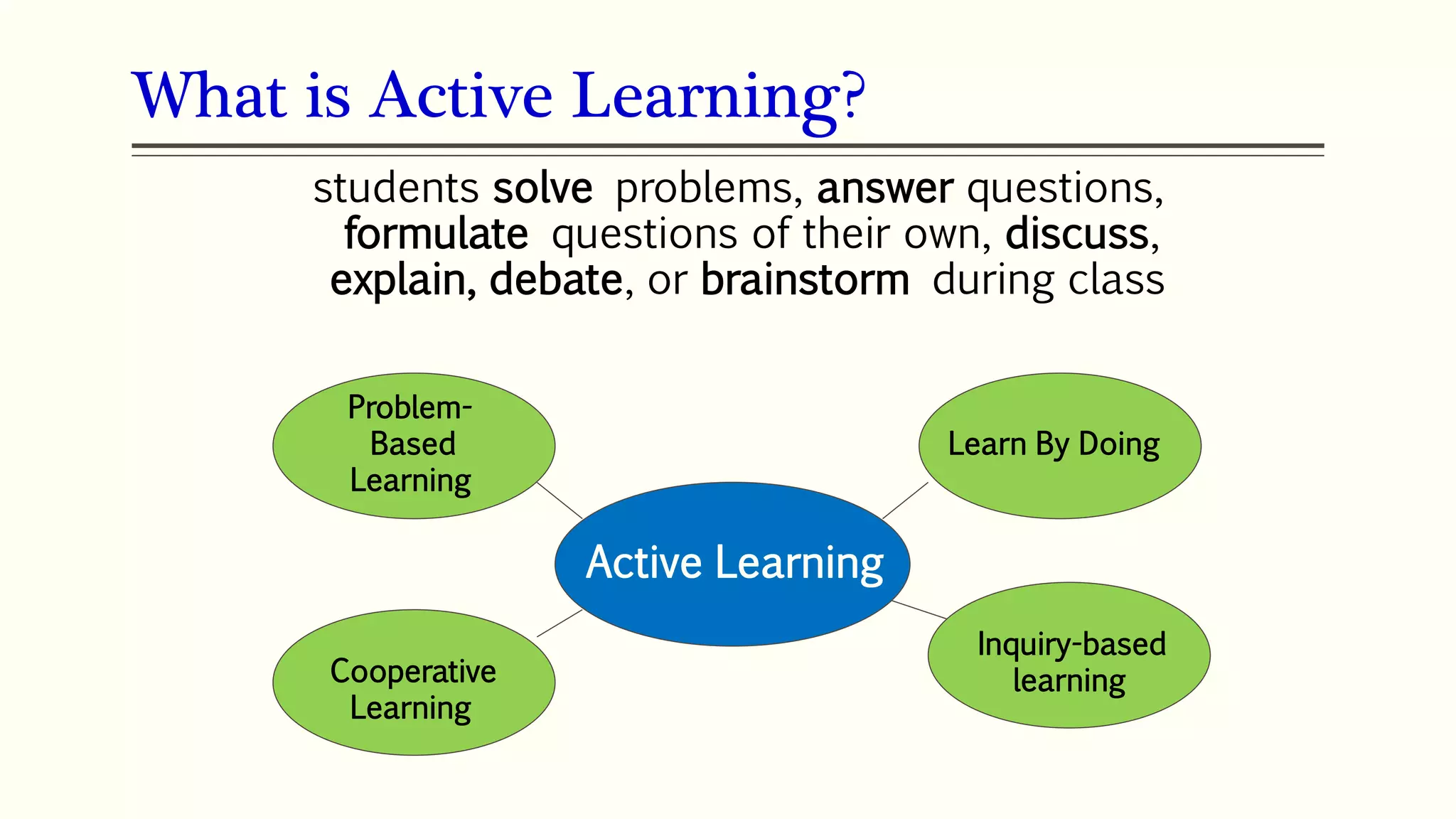 Active learning and teaching | PDF