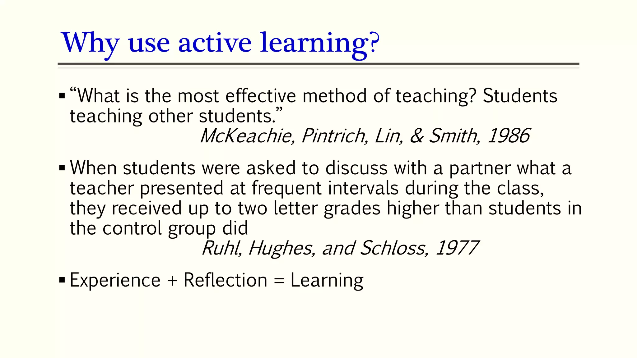 Active learning and teaching | PDF | Educational Assessment | Education