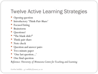 Active Learning and Active Learning Strategies.ppt