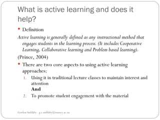 Active Learning and Active Learning Strategies.ppt