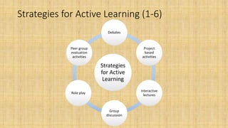 Active learning | PPTX | Educational Assessment | Education