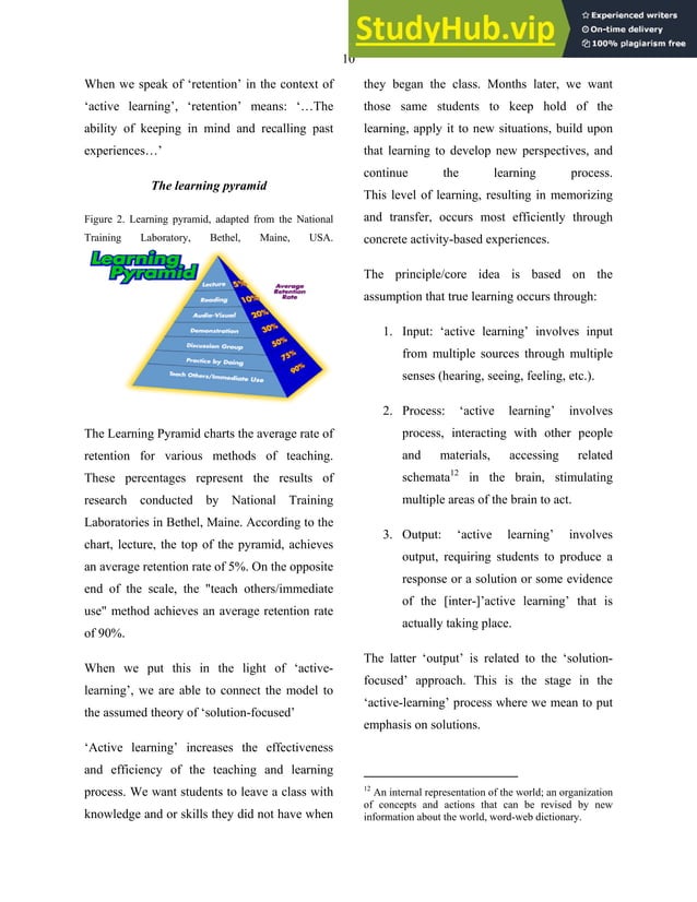 Active Learning And Solution Focused Pedagogy | PDF | Education