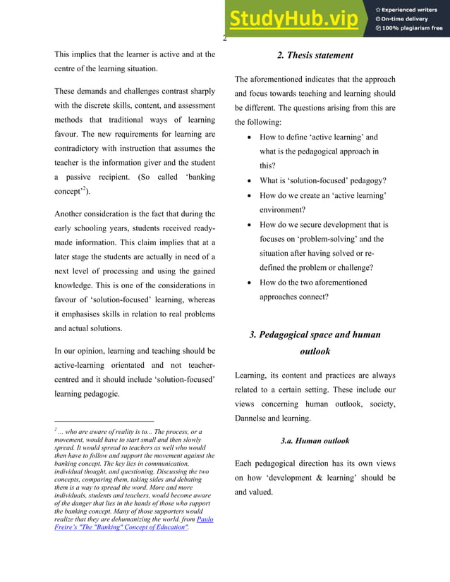 Active Learning And Solution Focused Pedagogy | PDF | Education