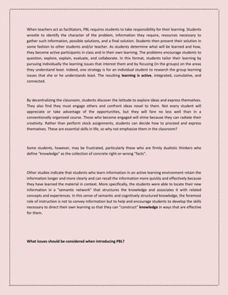 Active Learning As Teaching Strategies | PDF