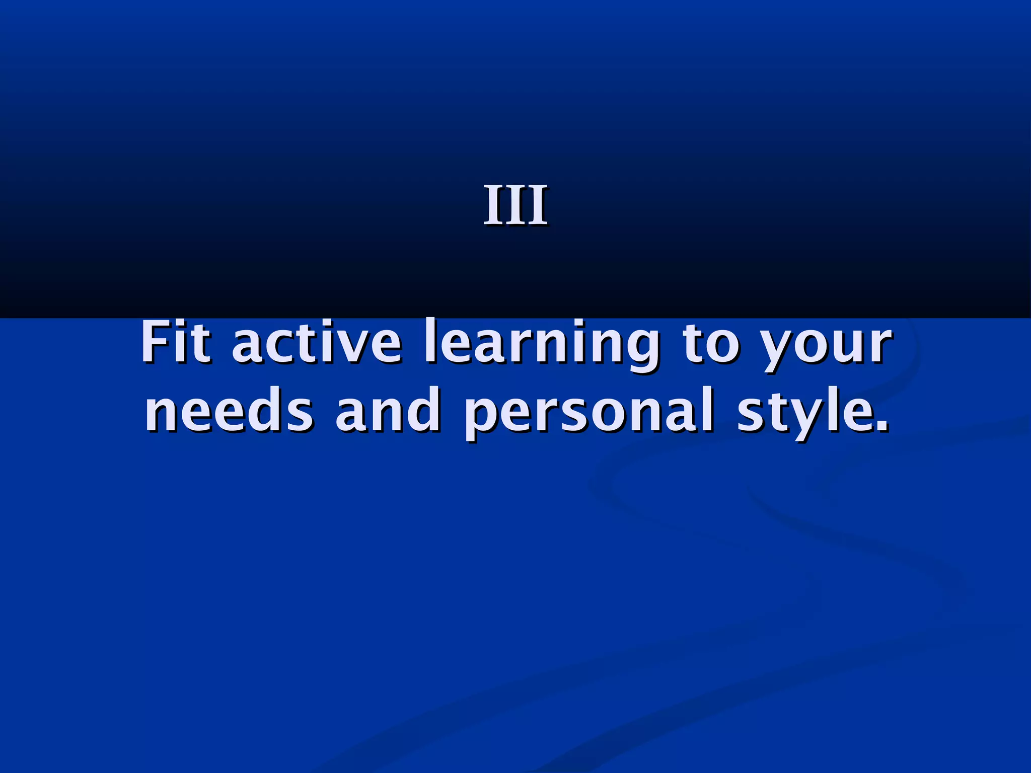 ACTIVE LEARNING | PPT