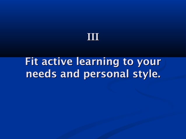 ACTIVE LEARNING | PPT