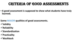 Active learning & classroom assessment practices | PPTX