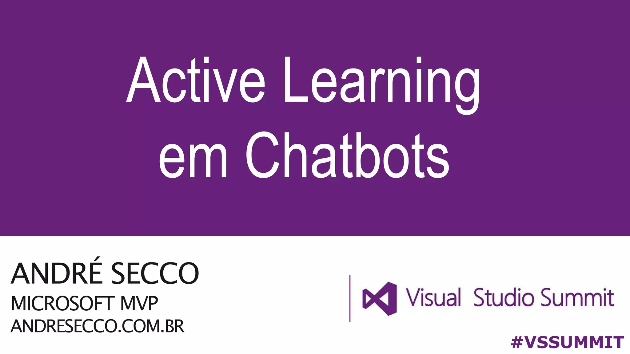 Active Learning em Chatbots | PPT