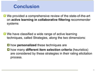 Active Learning in Collaborative Filtering Recommender Systems : a ...