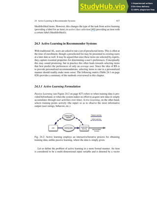 Active Learning In Recommender Systems | PDF