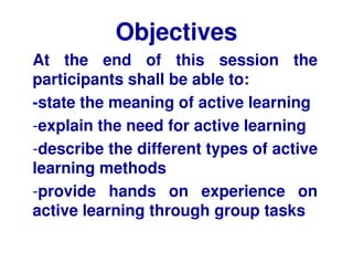 Active learning methods in higher education [compatibility mode] | PDF ...