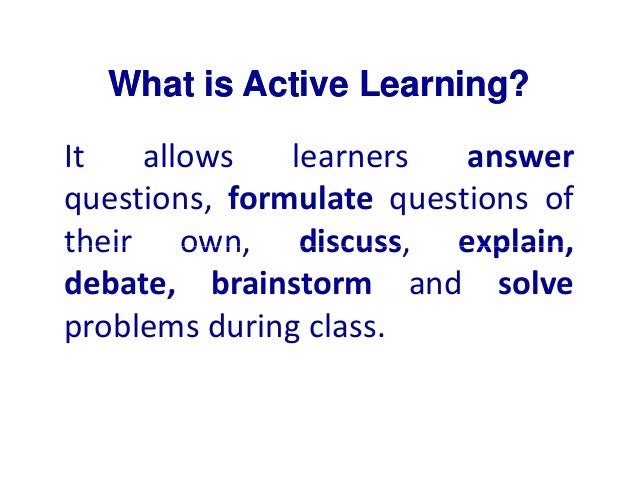 Active learning methods in higher education [compatibility mode]
