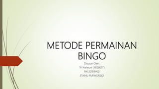 Active learning metode bingo game | PPTX