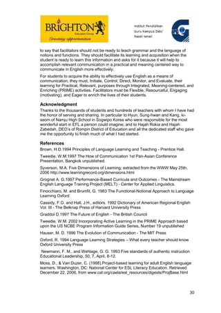 Active Learning: The PRIME Approach and Method & PRIME Projects | PDF