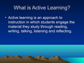 Active learning powerpoint presentation | PPT