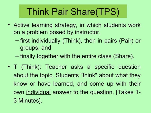 Active learning strategies-1 | PPT | Homework and Study | Education