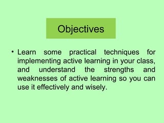 Active learning strategies-1 | PPT