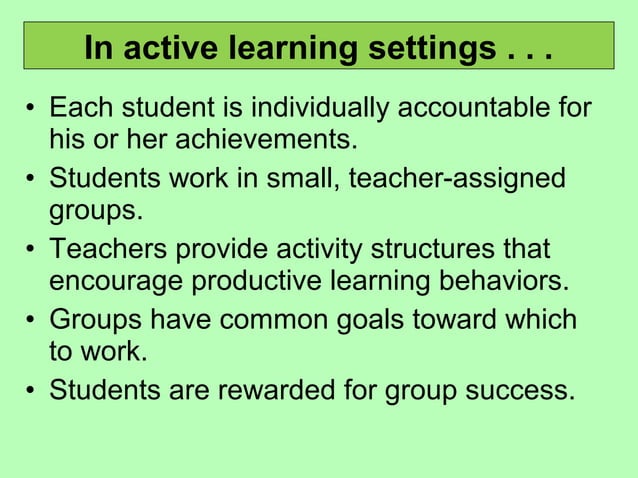 Active learning strategies-1 | PPT | Homework and Study | Education