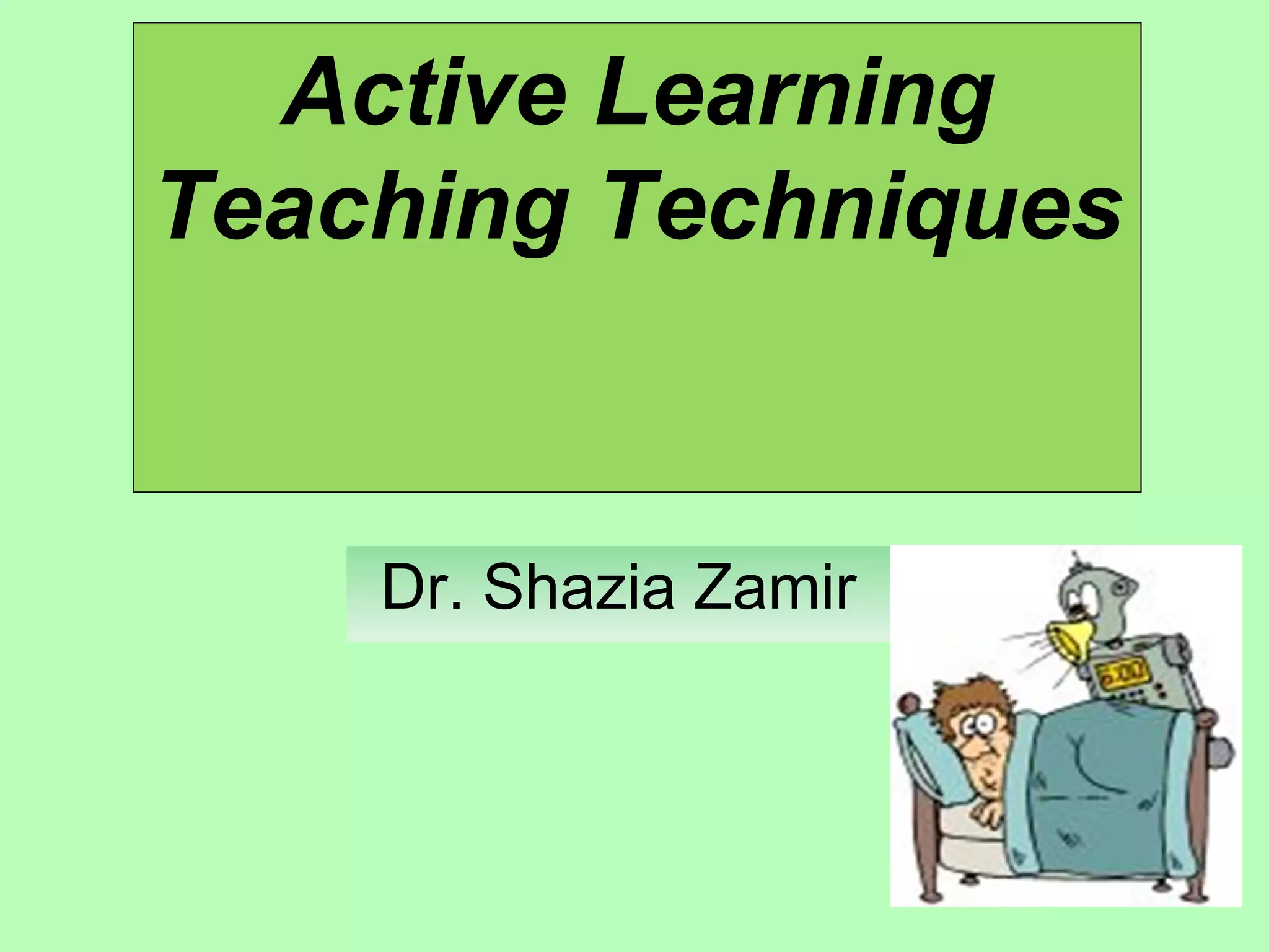 Active learning startegies 2 | PPT | Educational Assessment | Education