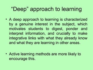 Active learning startegies 2 | PPT | Educational Assessment | Education