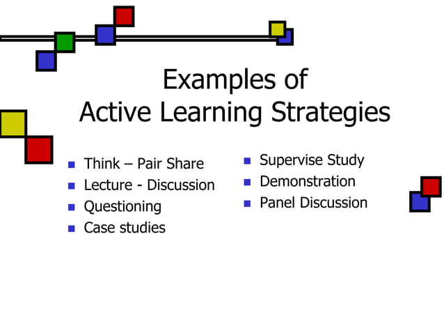 Active Learning Strategies.ppt | Educational Assessment | Education