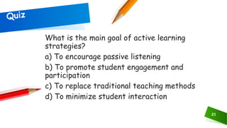 Active Learning Strategies | PPTX