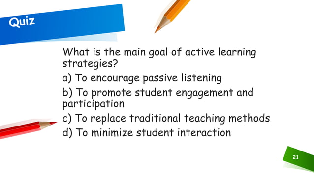 Active Learning Strategies | PPTX