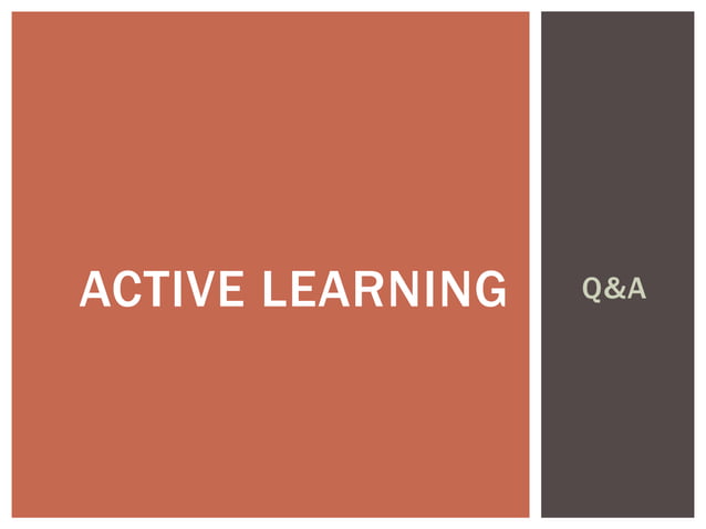 Active Learning through Listening and Questioning | PPTX | Educational ...