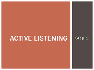 Active Learning through Listening and Questioning | PPTX