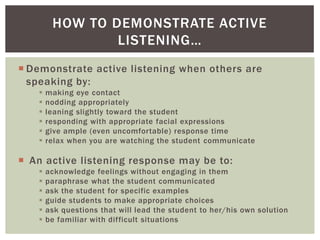 Active Learning through Listening and Questioning | PPTX