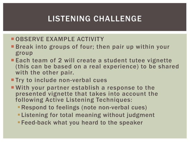Active Learning through Listening and Questioning | PPTX | Educational ...