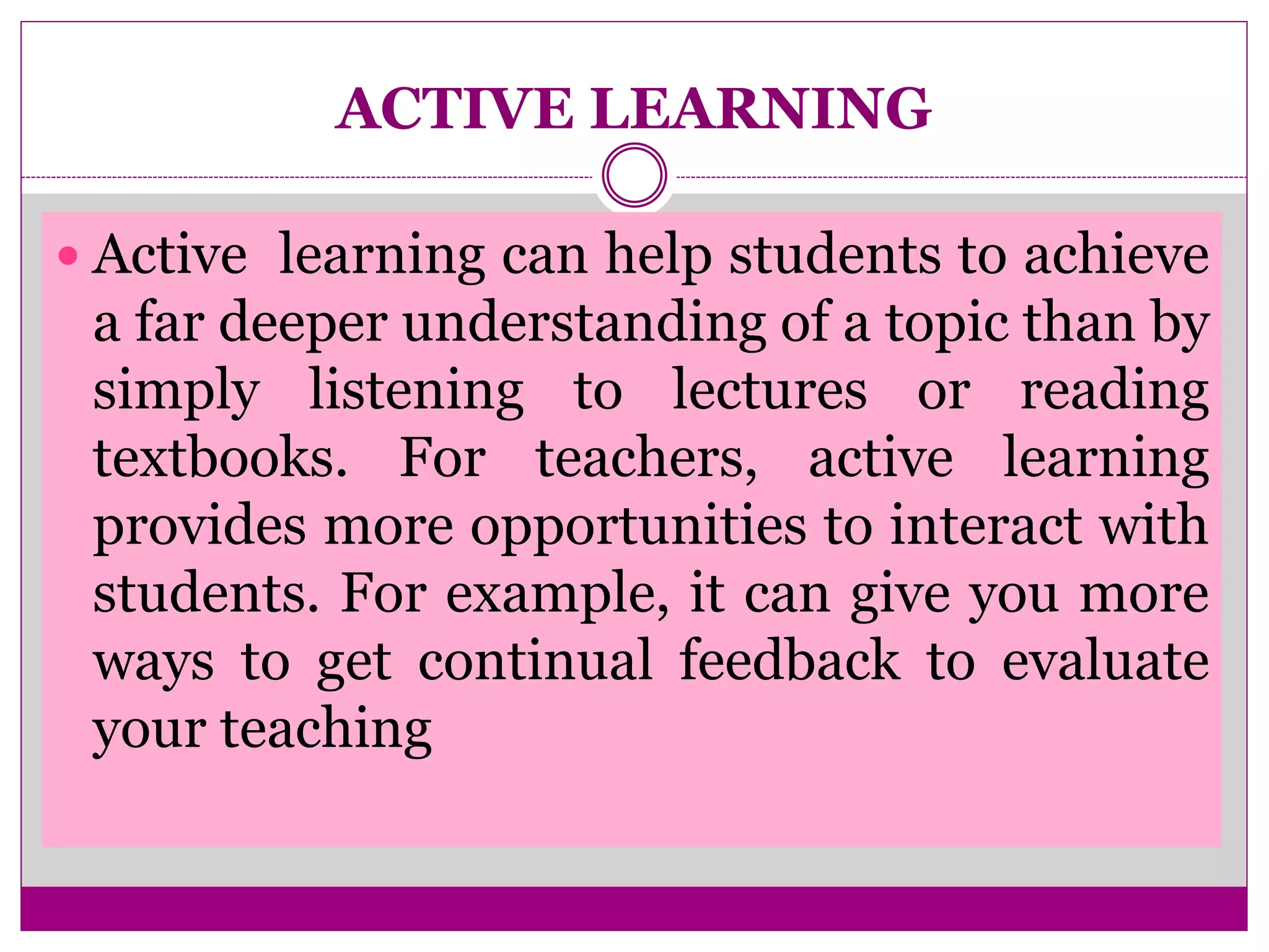 Active learning toolkit | PPTX | Educational Video Games | Video Game ...