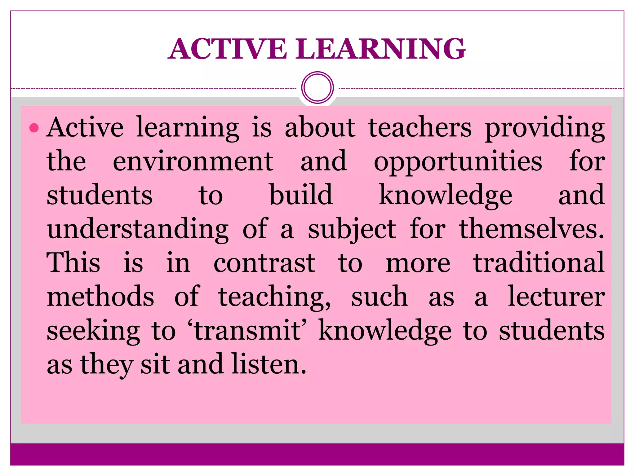 Active learning toolkit | PPTX | Educational Video Games | Video Game ...