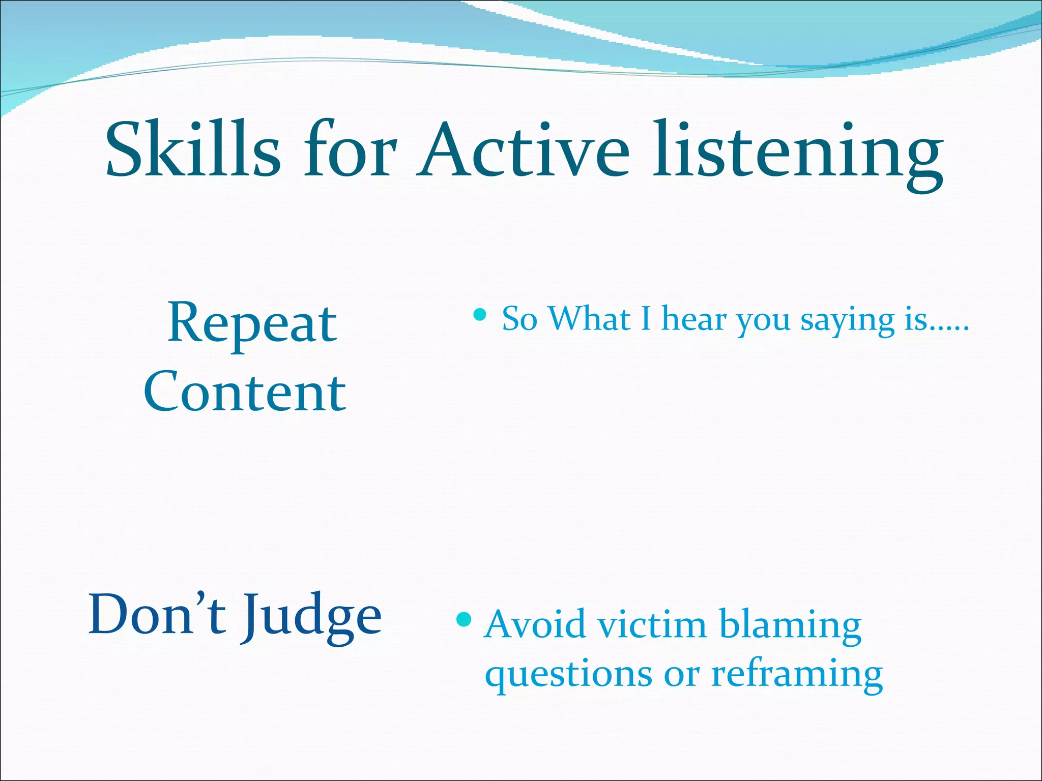 Active listening | PPT