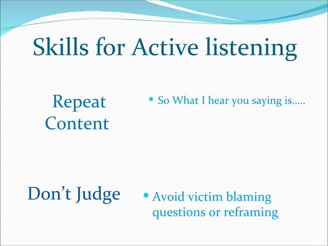 Active listening | PPT