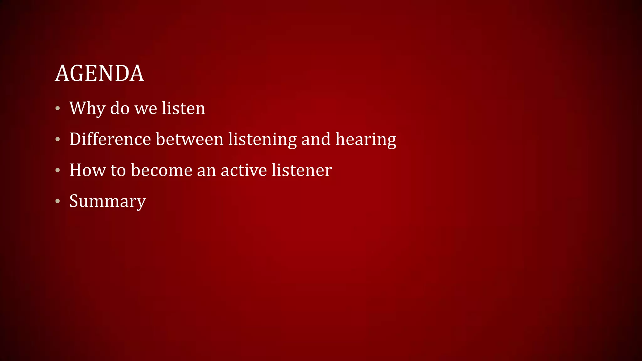 Active listening | PPTX