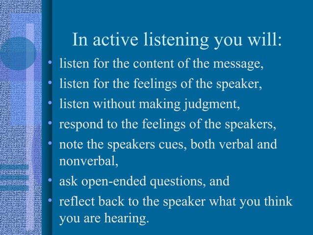 Active listening | PPT