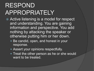 Active listening | PPTX