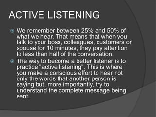 Active listening | PPT | Free Download