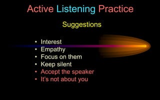 Active listening | PPTX