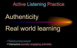 Active Listening for Well Being | PPTX
