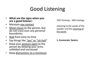 Active listening | PPTX