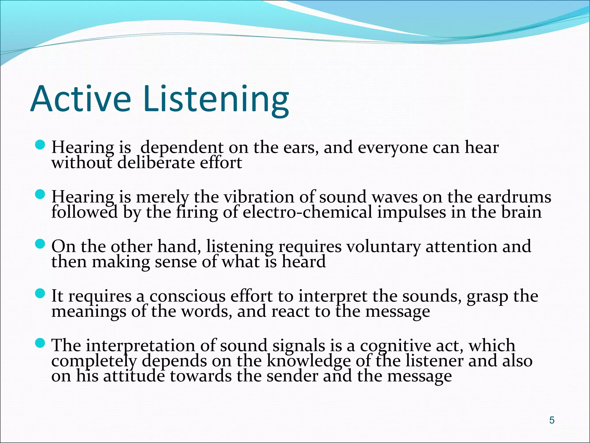 Active listening | PPT | Soft AC Music | Adult Contemporary Music