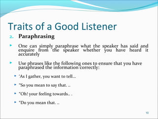 Active listening | PPT