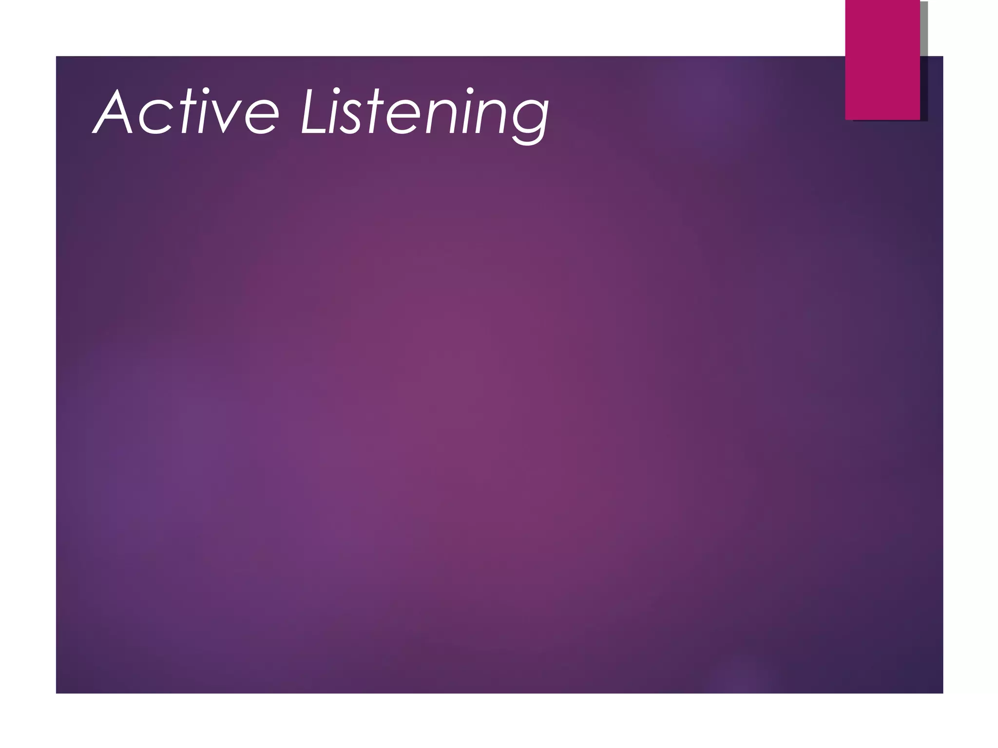 Active listening | PPT