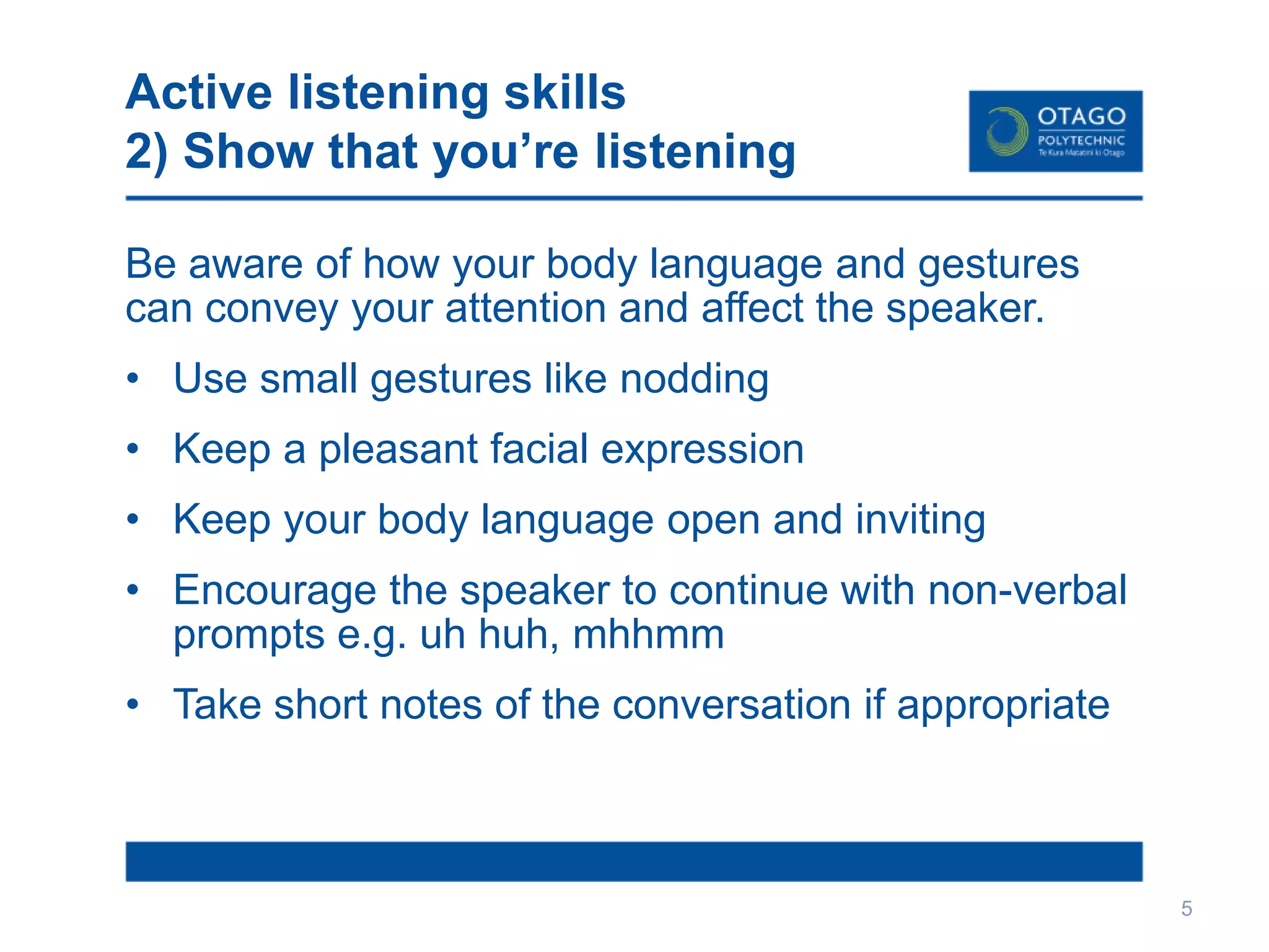 Active Listening in Communication | PPTX