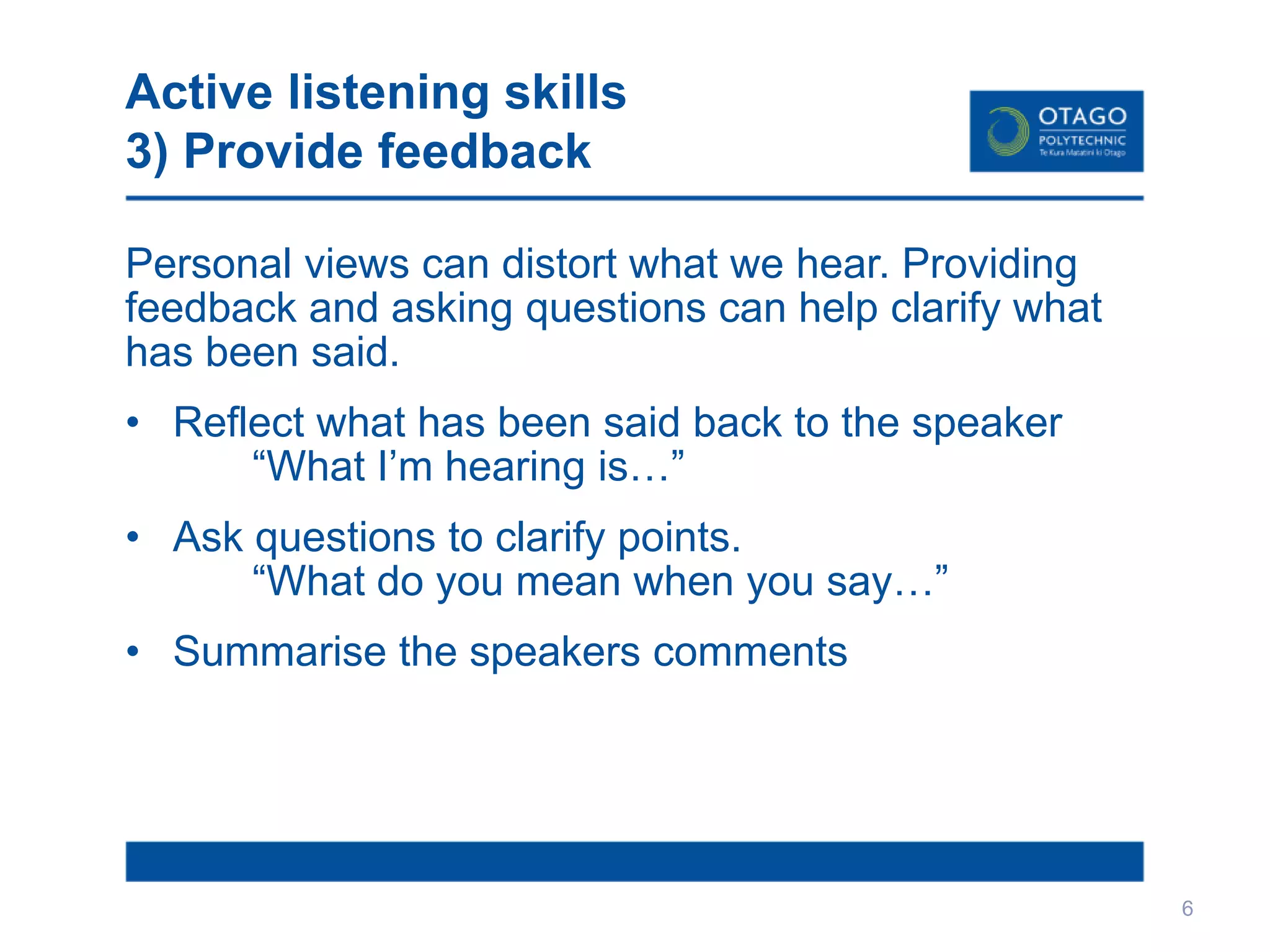 Active Listening in Communication | PPTX